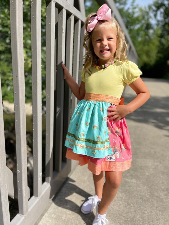 Foraging in the Forest Apron Twirl dress